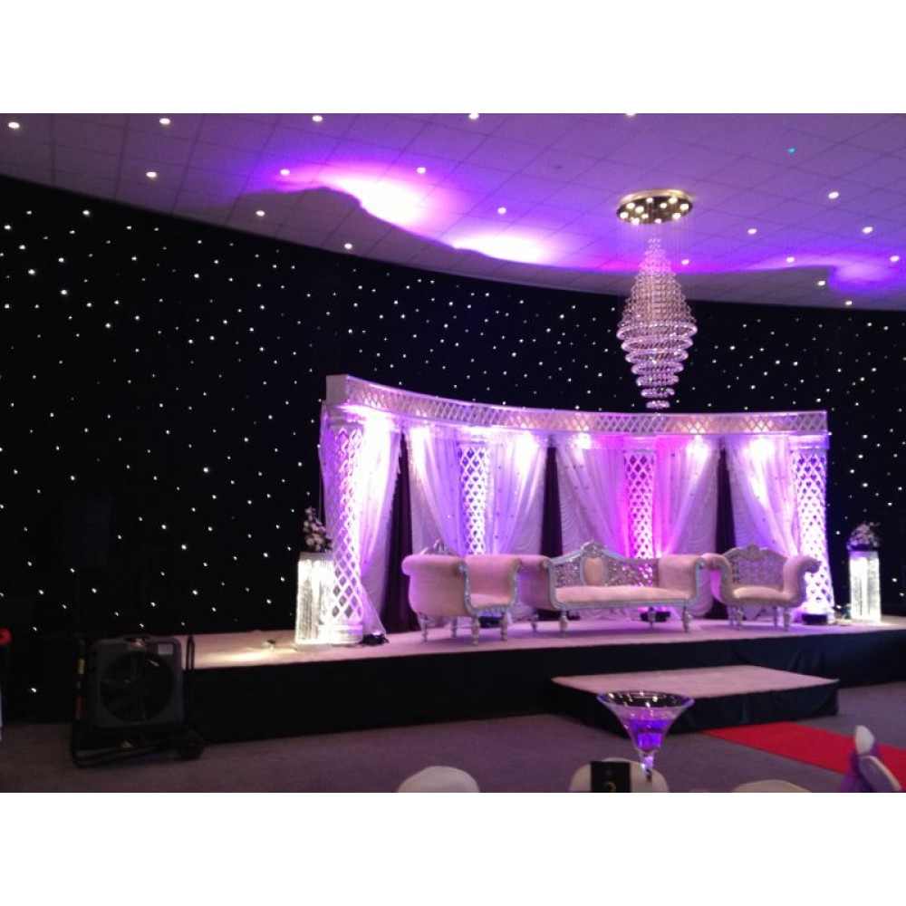 Black Starcloth Backdrop | Mirage Wedding Backdrops