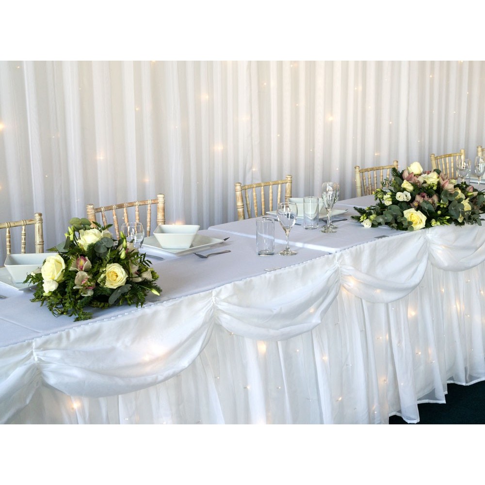 Starlight Table Skirt | Mirage Wedding Backdrops